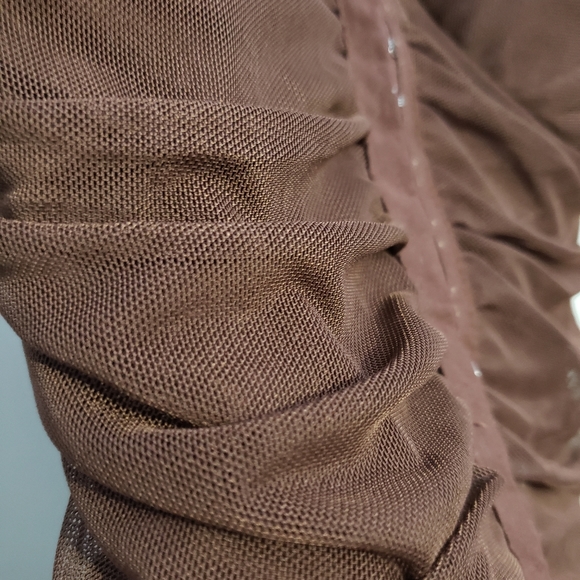 Rue21 | Dresses | Brown Ruched Mini Dress With Open Back | Poshmark